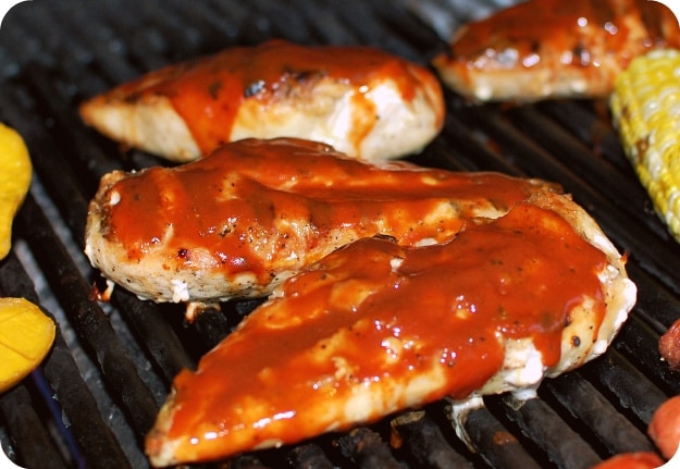 BBQ Chicken, Chipotle Corn & Marinated Mushrooms