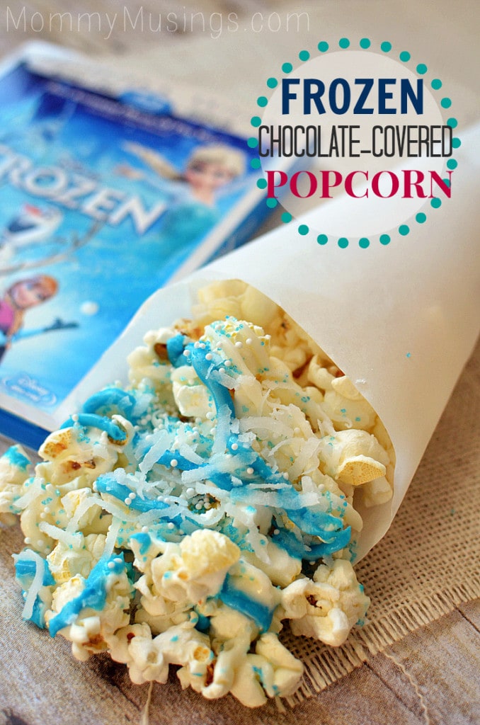 FROZEN Chocolate Covered Popcorn Treat {Recipe}