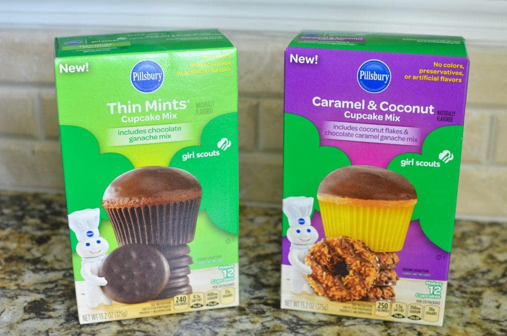 Pillsbury Girl Scouts Baking Mixes: Thin Mints Brownies and Caramel & Coconut Blondies!