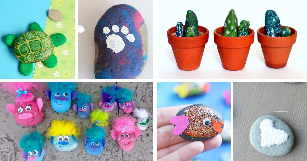Painted Rock Crafts for Kids | Painted Rock Ideas