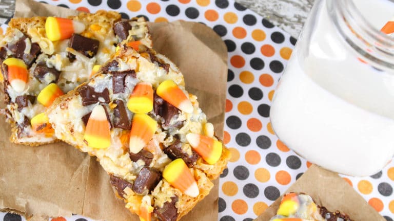 Candy Corn Magic Bars Recipe