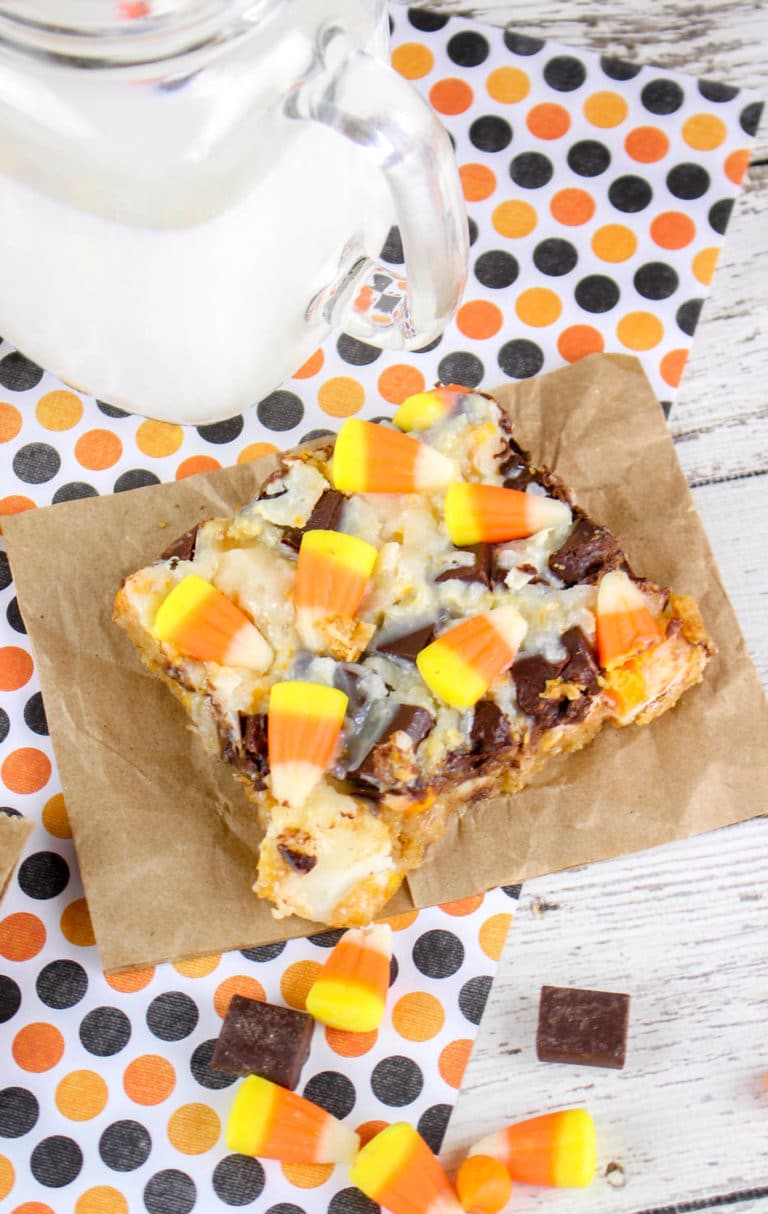Candy Corn Magic Bars Recipe