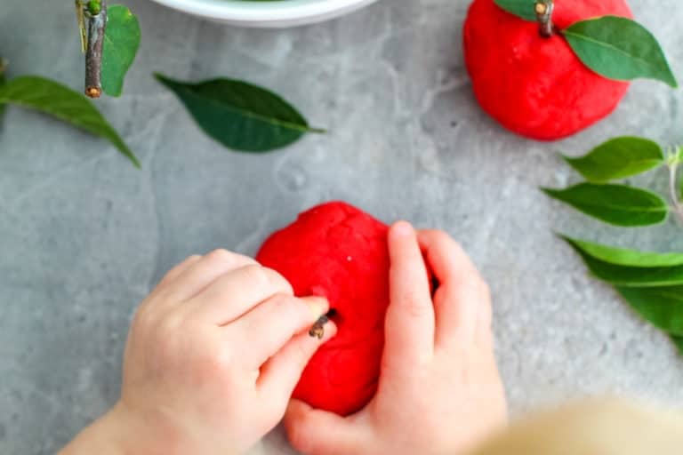 Apple Pie Playdough - Mommy Musings