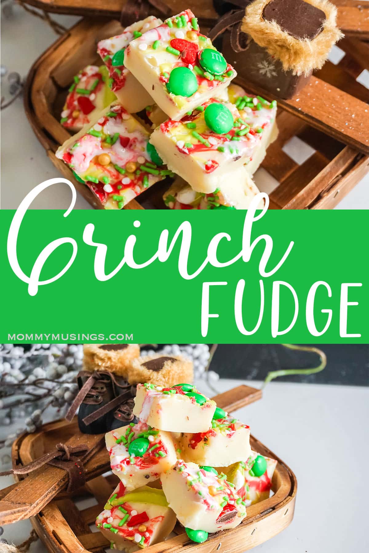 Christmas Chocolate Grinch Bark Recipe