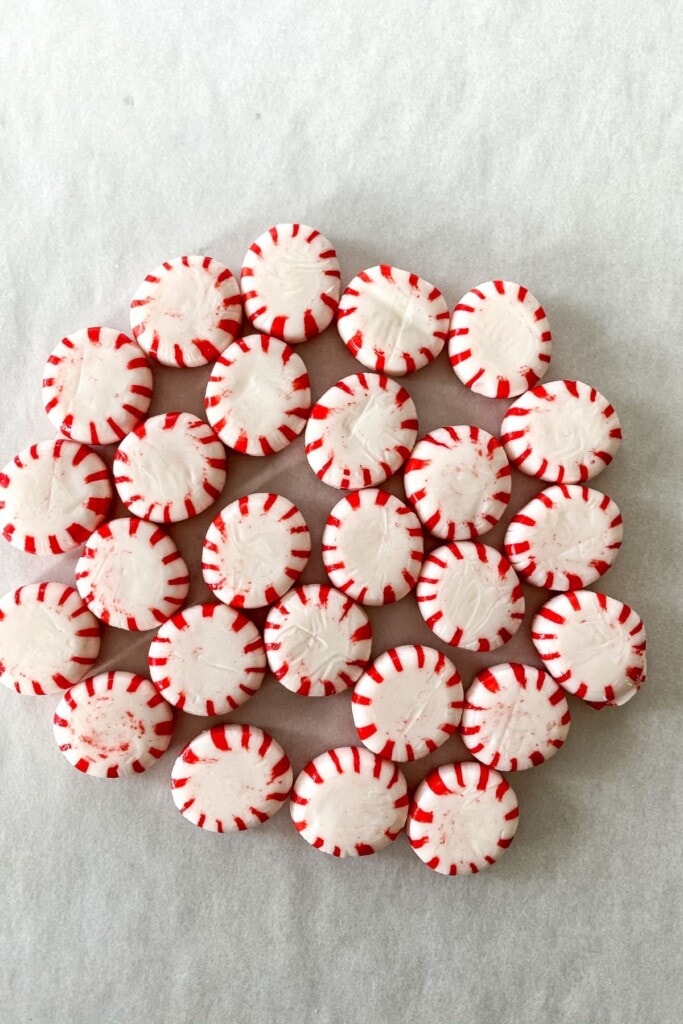 Festive DIY Peppermint Candy Bowls or Serving Dish