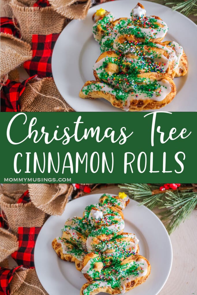 Easy Christmas Tree Cinnamon Rolls