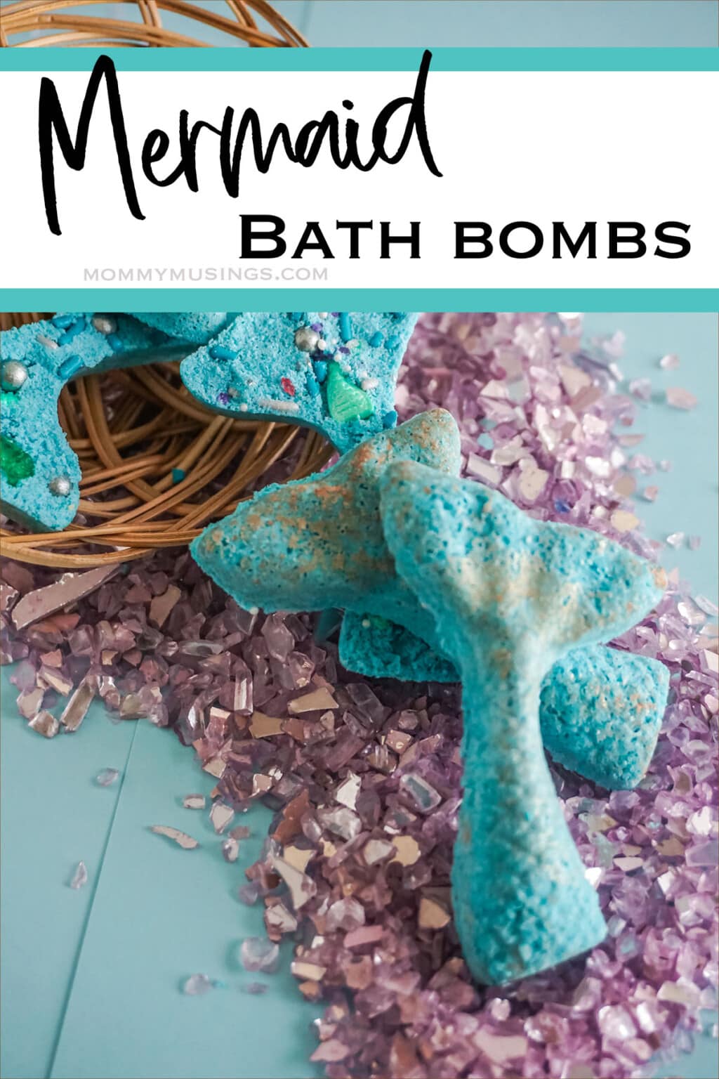 DIY Mermaid Bath Bombs are a Fun Mermaid Craft!