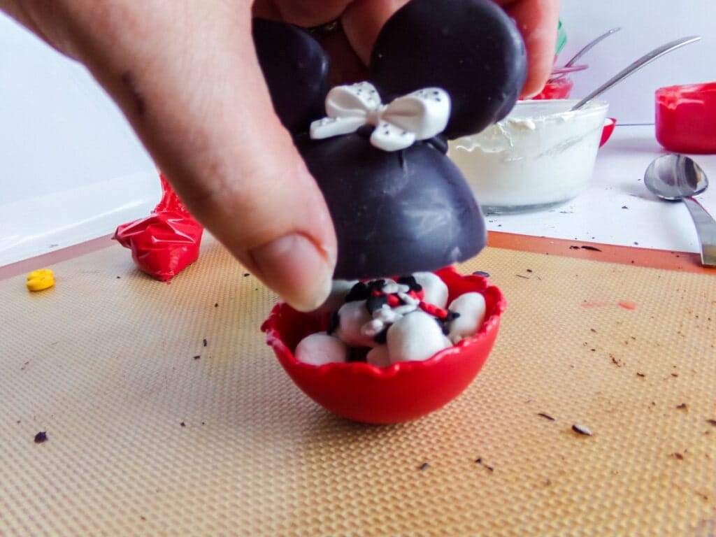 Peppermint Mickey & Minnie Hot Cocoa Bombs
