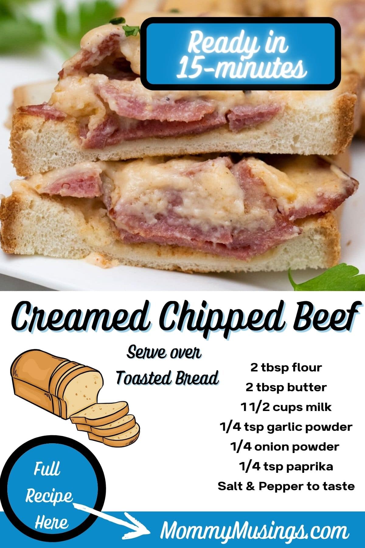 The Easiest Creamed Chipped Beef Recipe