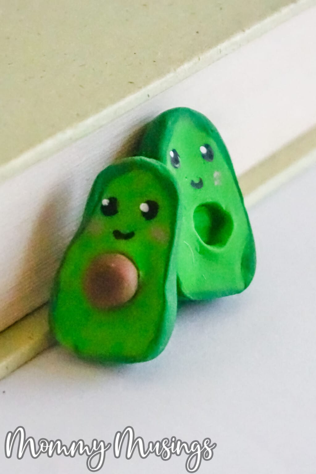 Polymer Clay Avocado Cutie BFF Charm Set - Kids Craft Idea
