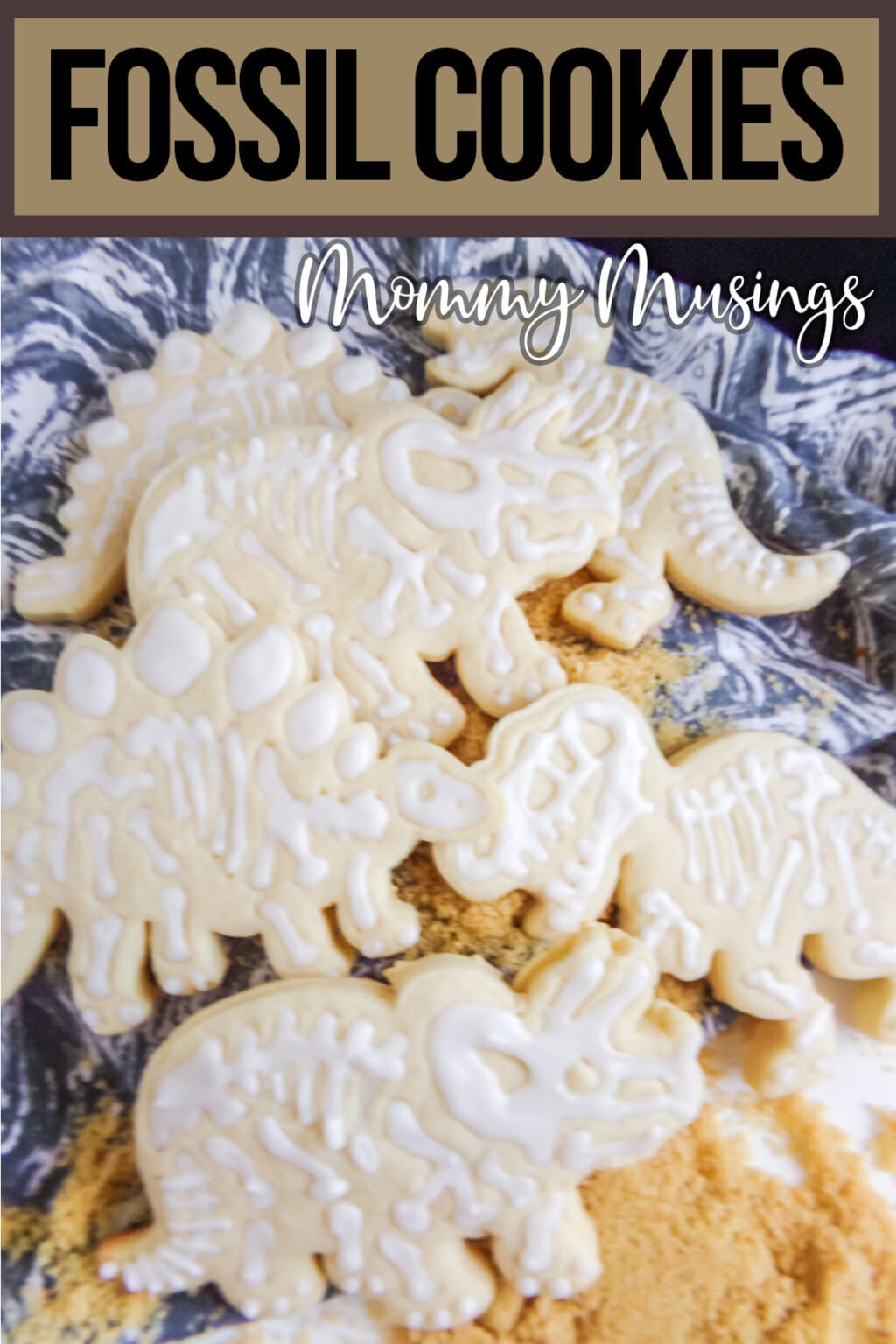 How to Make Fossil Cookies for a Dinosaur Party