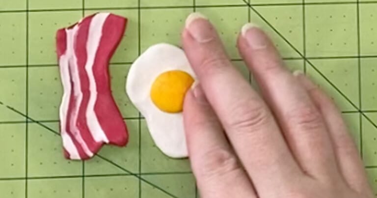 Best Friends Charms: Bacon and Egg Polymer Clay Craft for Kids