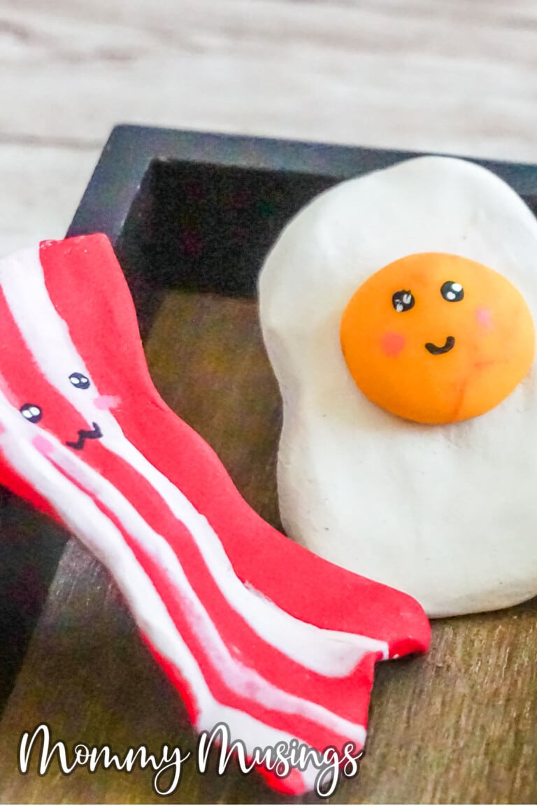 Best Friends Charms: Bacon and Egg Polymer Clay Craft for Kids